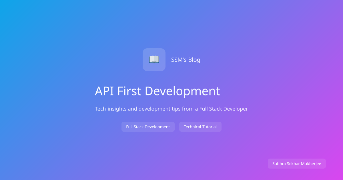 Full stack freelancer | API-First Development: A Comprehensive Guide